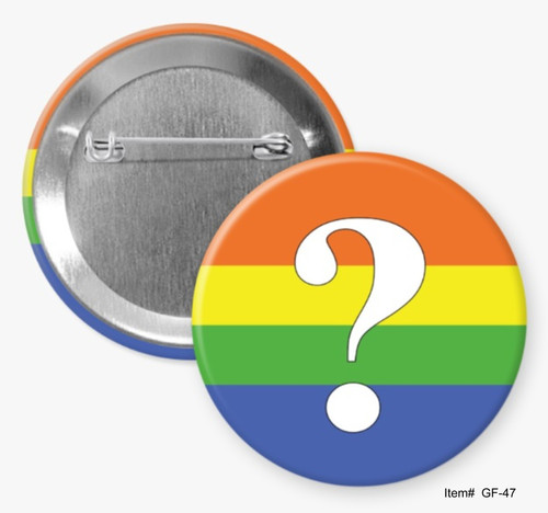 Questioning, Pride Flag Buttons | Hommel's Buttons