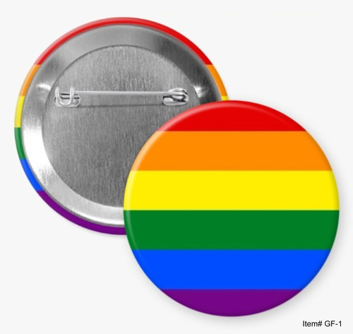 LGBTQ+ Rainbow, Pride Flag Buttons | Hommel's Buttons