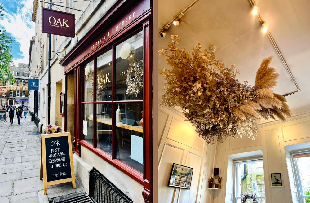 Dining at the "Best Vegetarian Restaurant in the UK" - Oak Restaurant, Bath