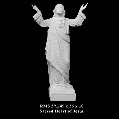Sacred Heart of Jesus 18" (RMS 291/45) | Roquemore Marble G