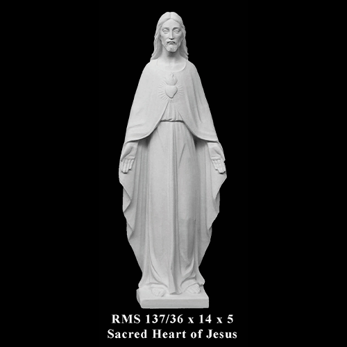 Sacred Heart of Jesus 14" (RMS 137/36) | Roquemore Marble G