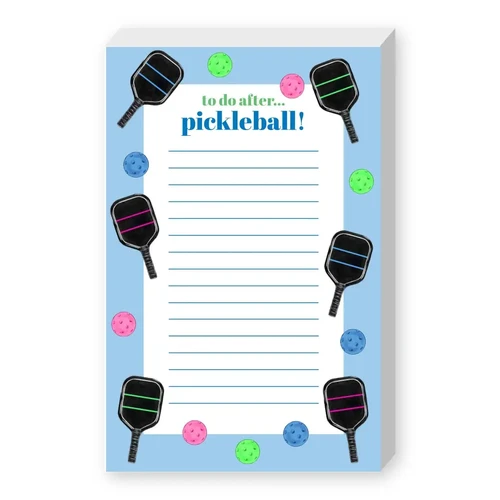 Donovan Designs To Do After Pickleball Pudgy List Notepad | justwriteohio