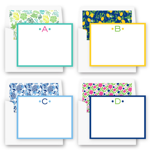 Boxed and Lined Flat Notecards | justwriteohio