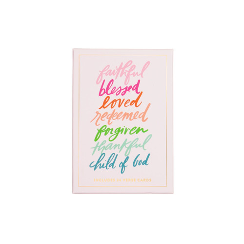 Eccolo Thimble Press Prayer Cards, Stacked Words | justwriteohio