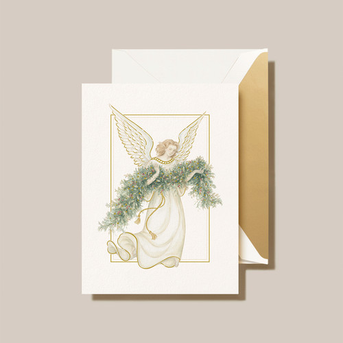 Crane Fair Angel Christmas Greeting Card | justwriteohio