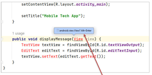 Add Click Event and Event Listener to the OK Button in Android App ...