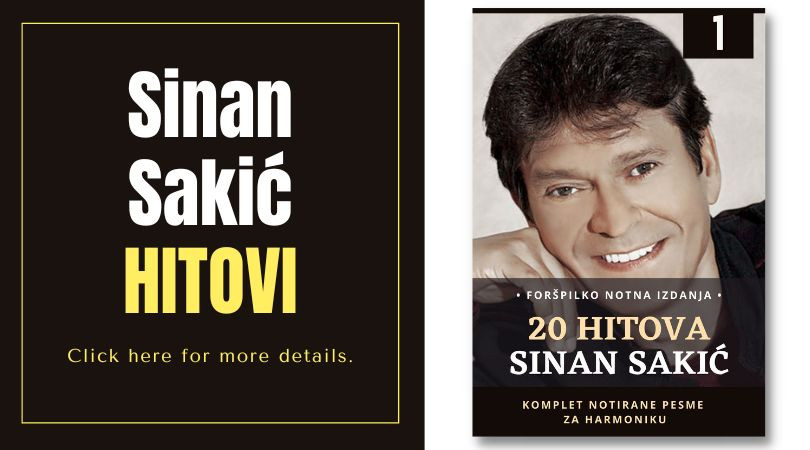Sinan Sakic | Najveci Hitovi | Note za harmoniku | Forspilko