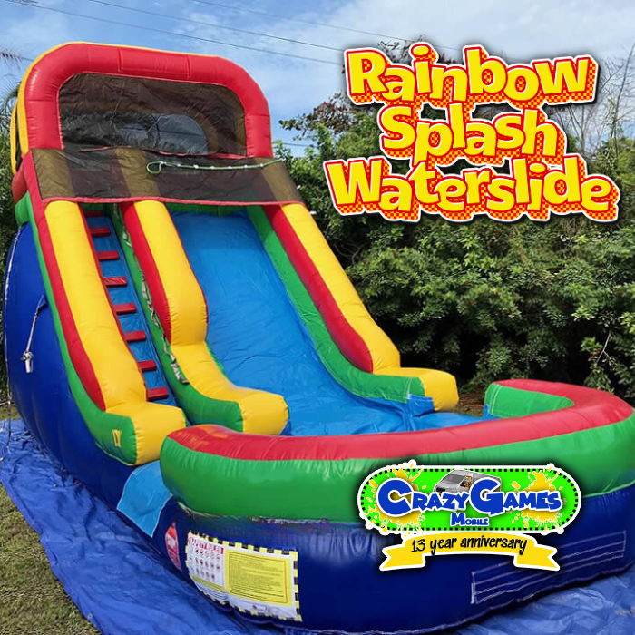 Rainbow Splash Water Slide | Crazy Games FL