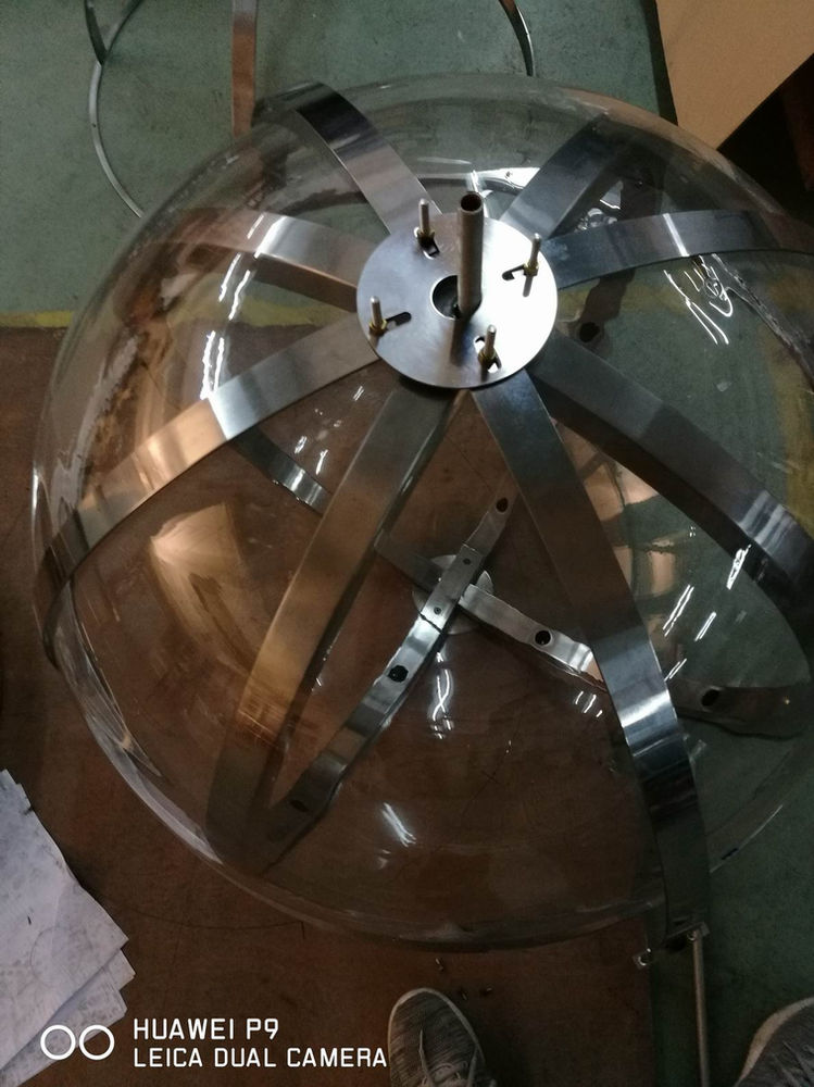 Glass Globe LED Lighting Pendant - 40 Inch Clear Glass Ball - WIP