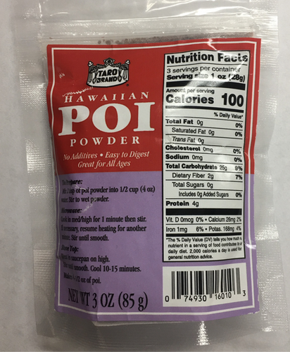 4 - 3oz. Hawaiian Poi Powder | tarobrand