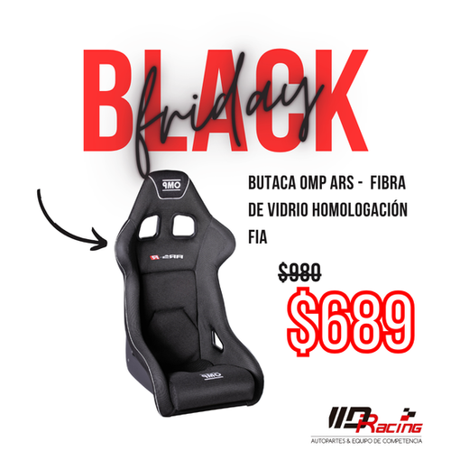 BUTACA - OMP ARS - FIBRA DE VIDRIO - FIA | Jid Racing