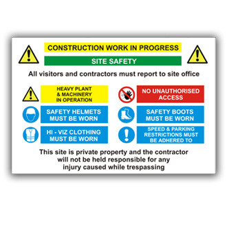 Site Safety Visitors (T003) | Five Valley Labels