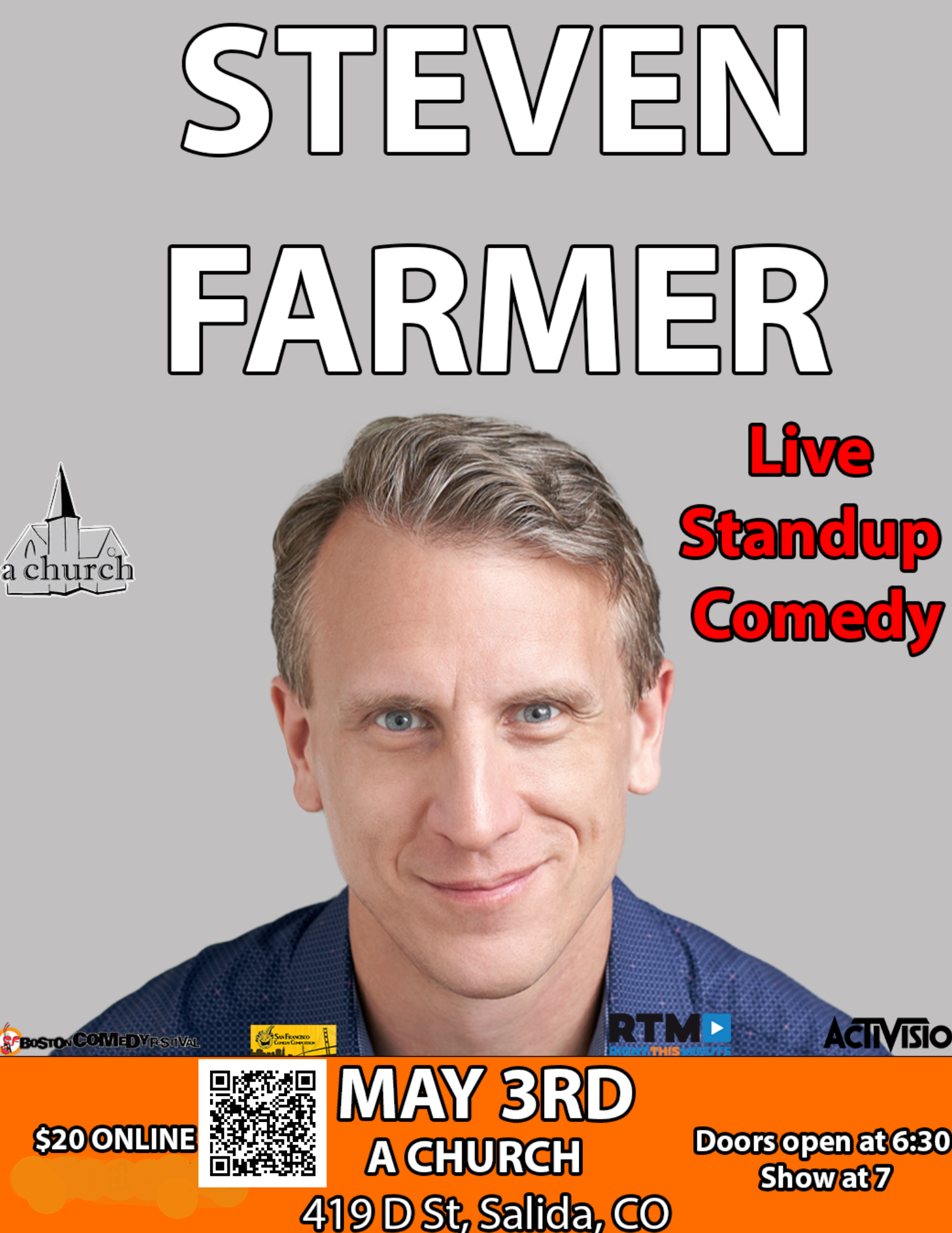 Stand Up Comedian Steven Farmer | ACHURCH