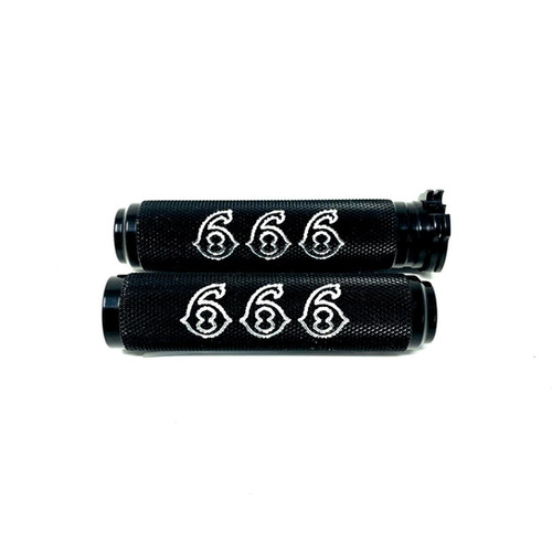 DMR 666 CABLE STYLE KNURLED GRIPS | Death Metal Racing
