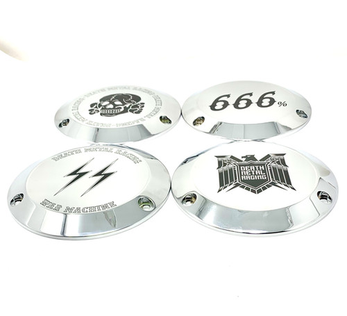 Discontinued EVO 3 Hole Derby Cover | Death Metal Racing