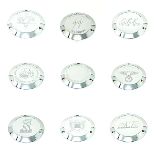 DMR EVO/SHOVEL CHROME 3 Hole Derby Cover | Death Metal Racing