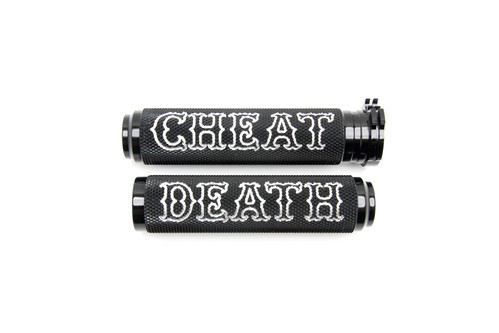 DMR CHEAT DEATH CABLE STYLE KNURLED GRIPS | Death Metal Racing