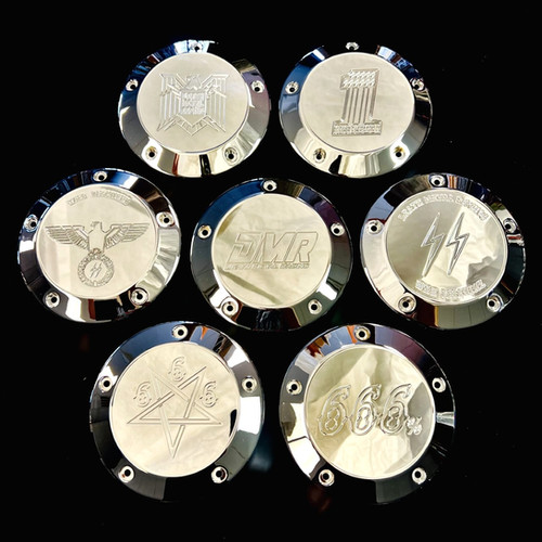 DMR Chrome 99-18 Model 5 Hole Derby Covers | Death Metal Racing