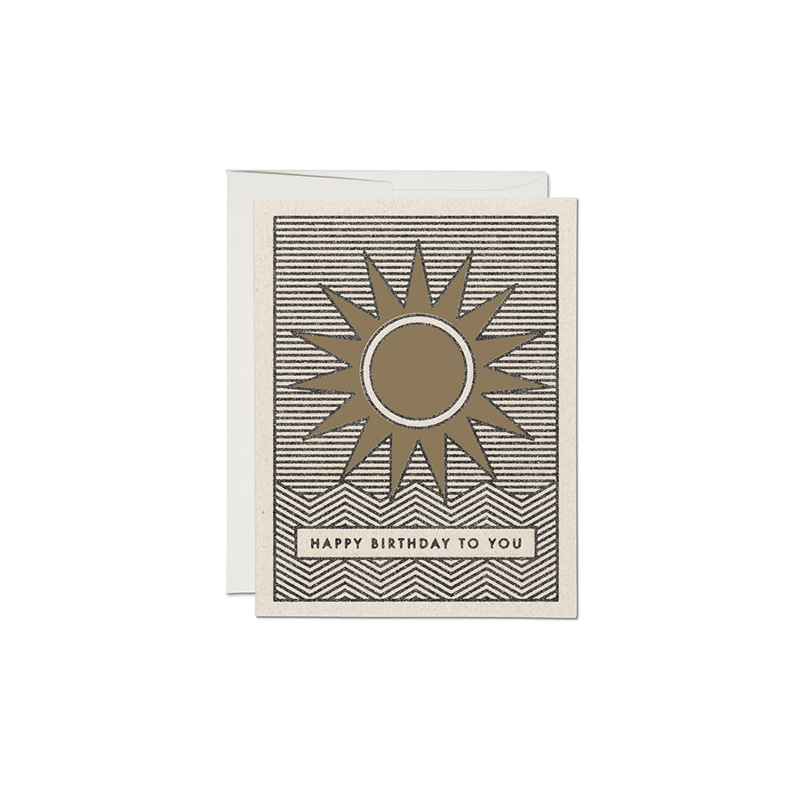 RED CAP CARDS / GREETING CARD "SUNSHINE BIRTHDAY" | TRADITION ACOUSTIC.