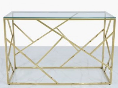 Zara Gold Console Table | Mirrored Online