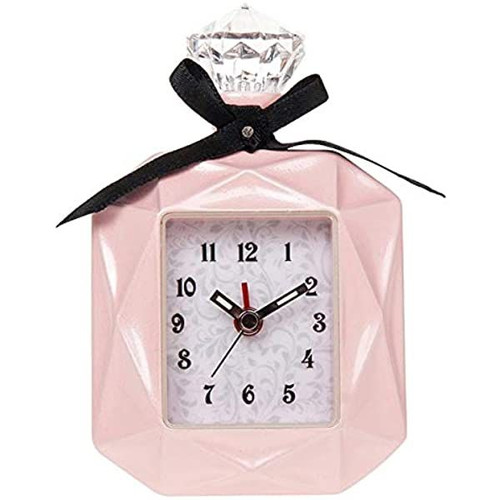 Pink Perfume Bottle Alarm Clock | Mirrored Online