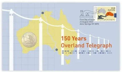 2022 $1 150 Years Overland Telegraph RAM PNC | The Patch Coins