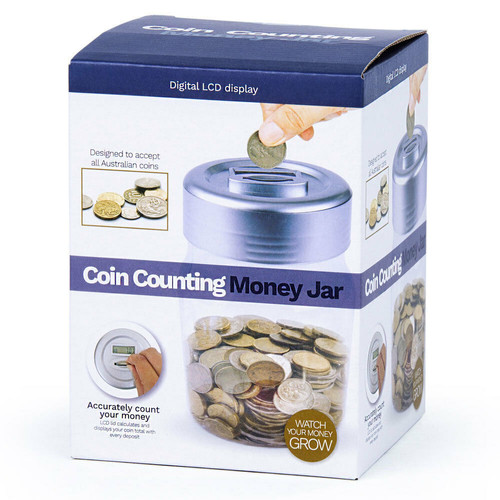 Coin Counting Money Jar with Digital Display | The Patch Coins
