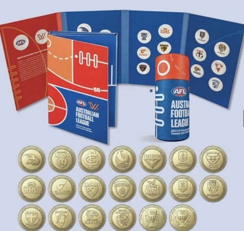 2023 $1 AFL Coin Set (20) UNC in Folder | The Patch Coins