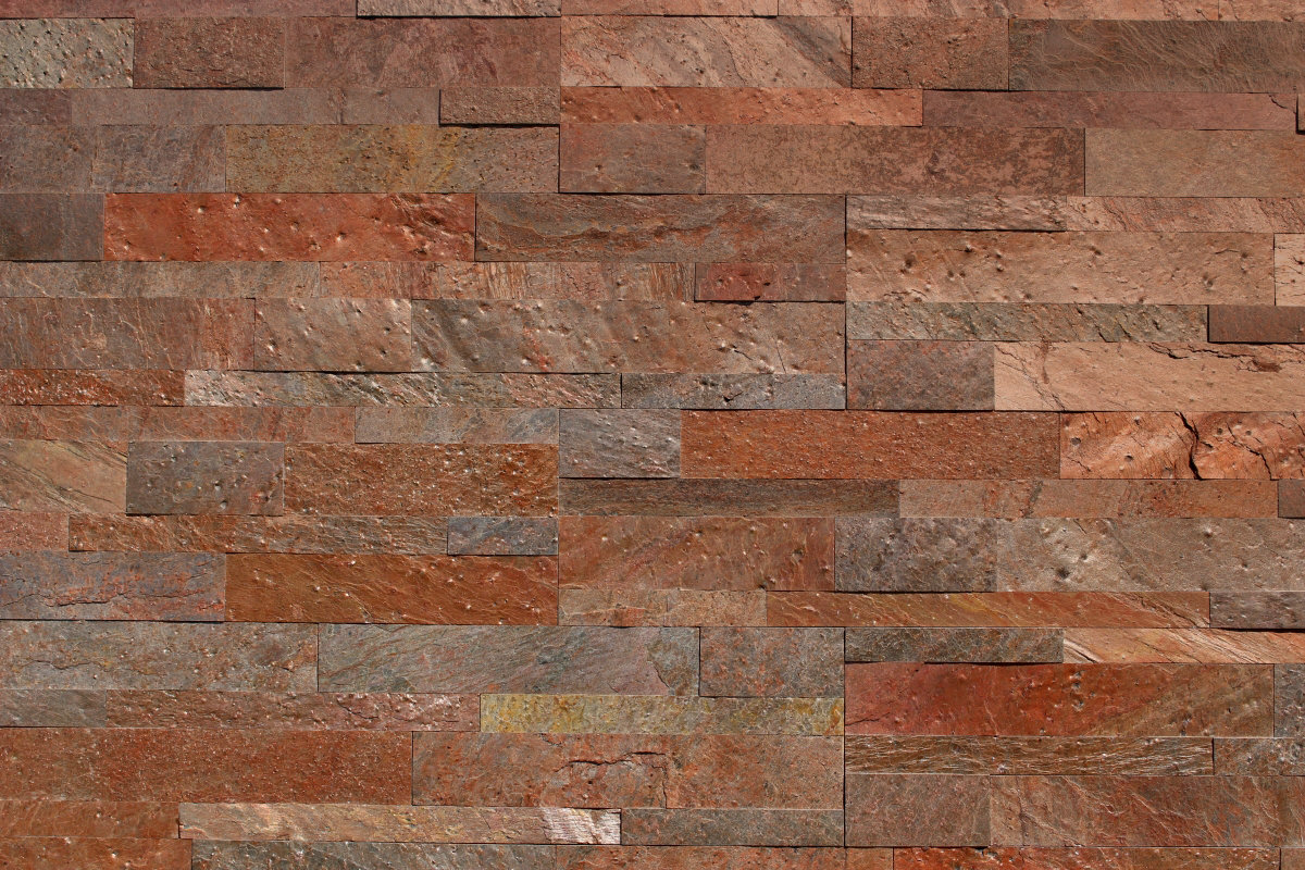 Copper Red Slate 3D Peel and Stick Wall Panels