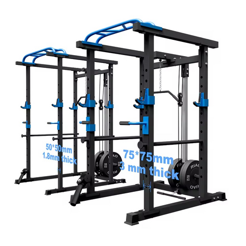 PowerLift Power Cage 2.0 with Lat Pulldown and Seat Row | powerliftca.com