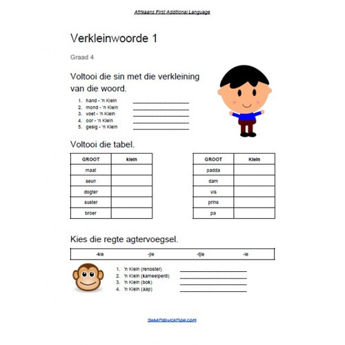 Verkleinwoorde 401 | Shaati Education