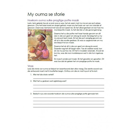 Afrikaans FAL Comprehension: 'My Ouma se Storie' | Shaati Education