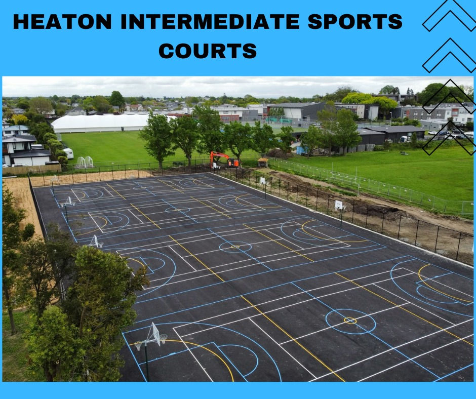 Heaton intermediate Sports Courts Construction
