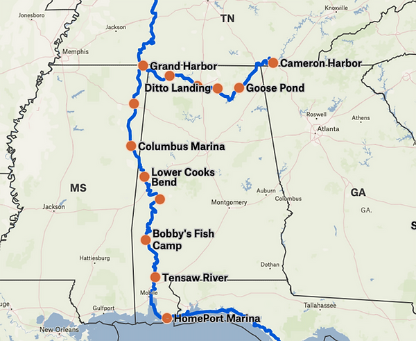 Currently The Boat Great Loop Maps