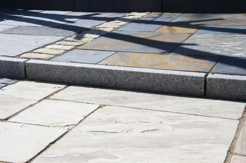 Silver granite flamed kerbs 2000x200x75 | Kelly Landscape & St