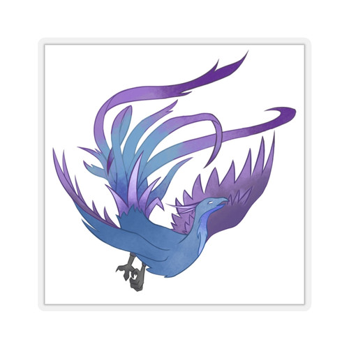 Blue Flame Phoenix Sticker | Tropical Tundra