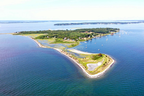 Hog Island, RI canvas size 18"x24" | AnchoredIn Clothing Co.