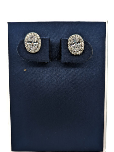 Elegant Zirconia Oval Tops | Silver Oak