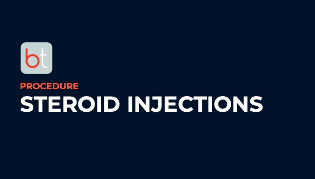 Steroid Injections Procedure Prep | BackTable MSK
