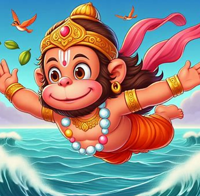 How Did Lord Hanuman Cross the Sea | Ramayana Stories | myNachiketa