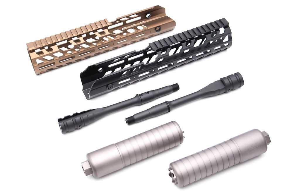 Airsoft Artisan 12" SUR300 handguard kit & SRD762 dummy suppressor (MCX ...