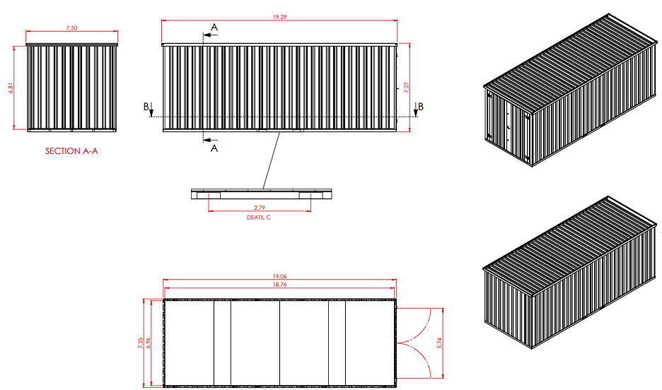 XL Containers | FLAT PACK CONTAINER