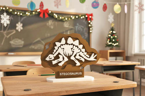 Stegosaurus Bone Fossil Puzzle Model – Build, Learn & Display ...