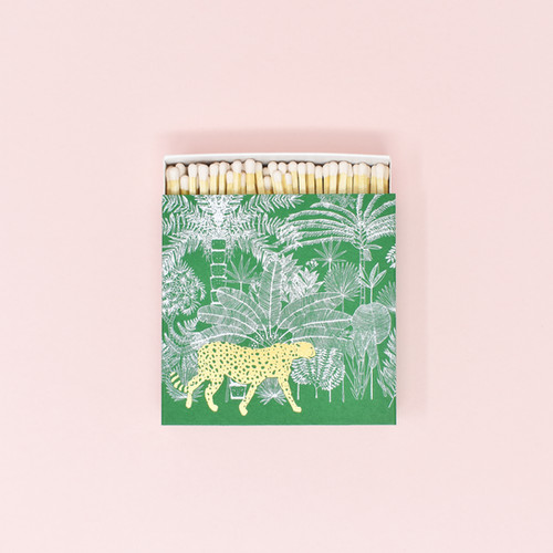 Cheetah in the Jungle Square Matchbox | Perfect English Shop