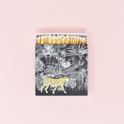 Golden Cheetah Square Matchbox | Perfect English Shop