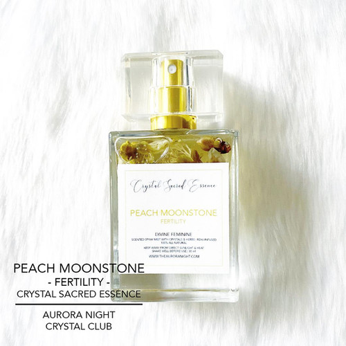 Peach Moonstone Crystal Sacred Essence | theauroranight