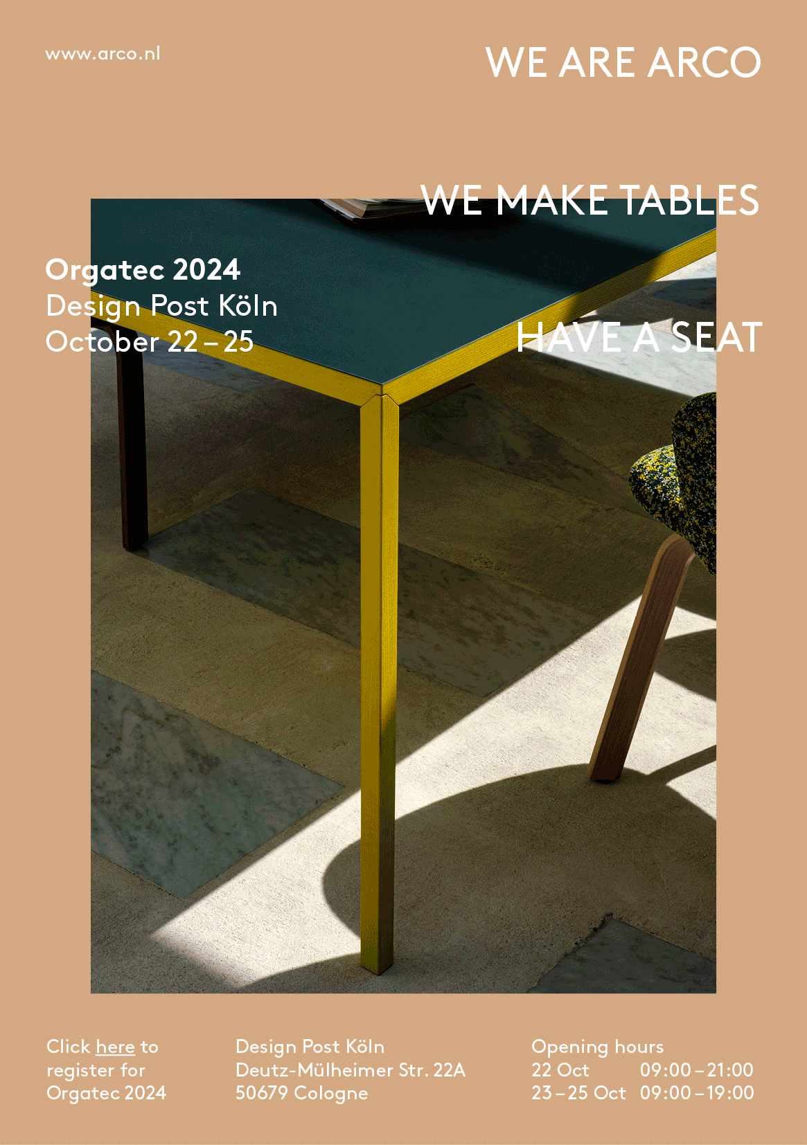 Arco at Orgatec 2024, 22-25th October, Design Post, Cologne
