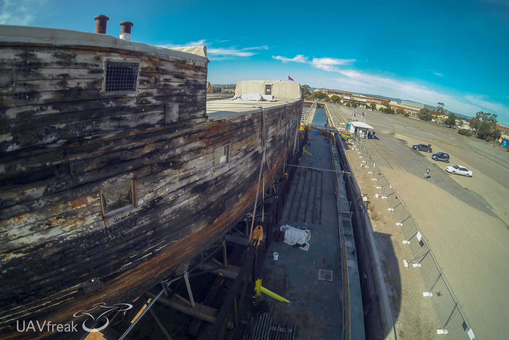Aerial photos | Clipper Ship City of Adelaide