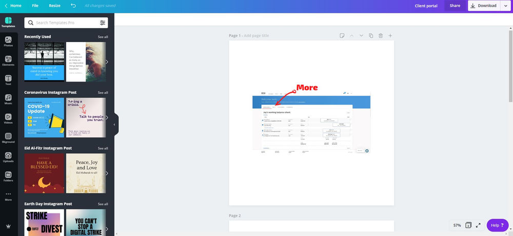 Using Canva Changing Size Using Canva Changing Size