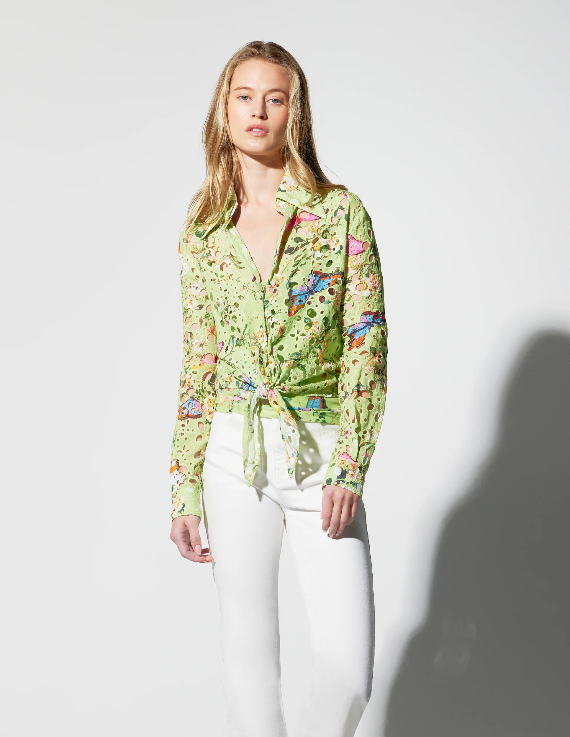 Ooh La La Butterflies in Motion Front Tie Top | Spoiled Rotten